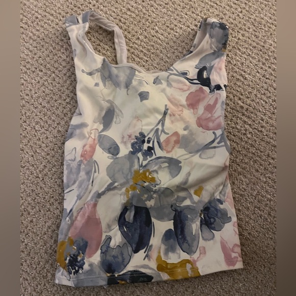 Mono B | Tops | Monob Watercolor Floral Jennifer Tank Top | Poshmark
